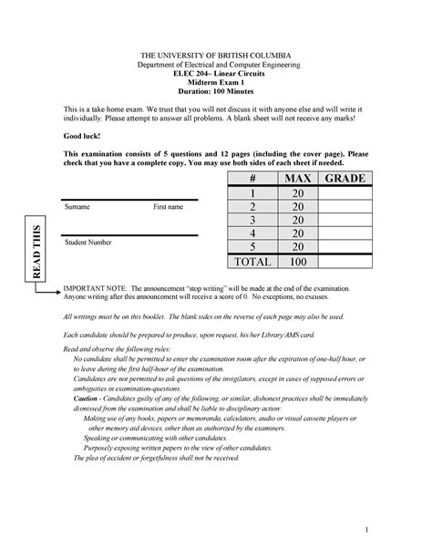 Midterm October 2018 Questions The University Of British Columbia