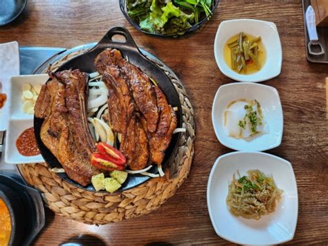파주 문산 임진각 고기 맛집 구워주는 갈빗집 네이버 블로그