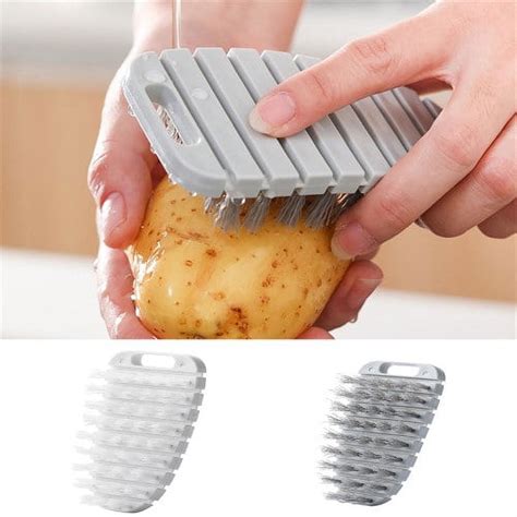 LEAQU Vegetable Brush Potato Carrot Fruit Scrubber Brush Veggie Brush Cleaner Carrot Potato