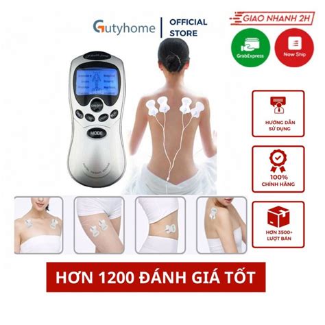 Máy Massage Trị Liệu Xung điện Xoa Bóp Bấm Huyệt đa Năng 4 Miếng Dán