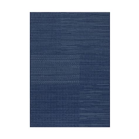 Alfombra Prisma Azul Cuadrados 160x230 Cm