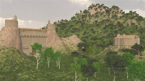 Mountain With Green Tree Free 3d Model Vue Open3dModel