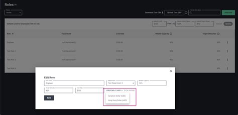 Multiple Currency Options Parallax