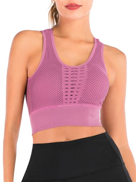 Sayfut Women Seamless Sports Bra Yoga Bra High Impact Fitness