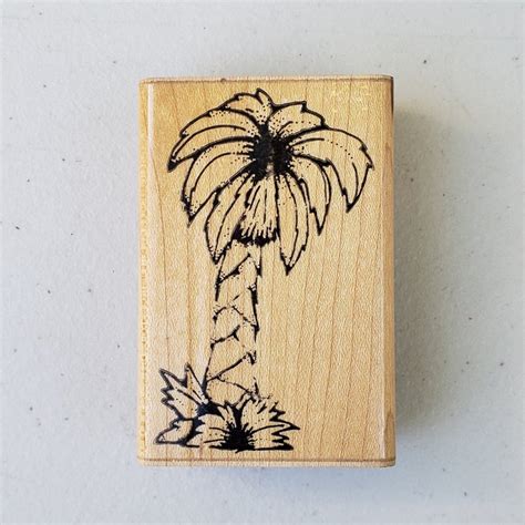 Tree Rubber Stamp Etsy