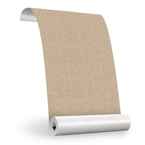 Papel De Parede Texturizado Linho Bege Defacile Defacile