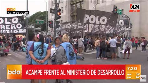 Tras 20 Horas De Protesta Unidad Piquetera Levantó El Acampe En La 9
