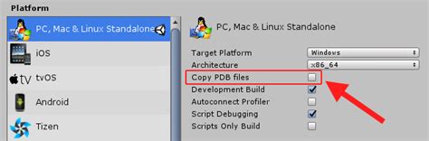 How To Access Copy PDB Files Option Via Editor Scripting Unity