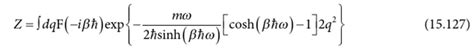 Free Particle Density Matrix And Partition Function