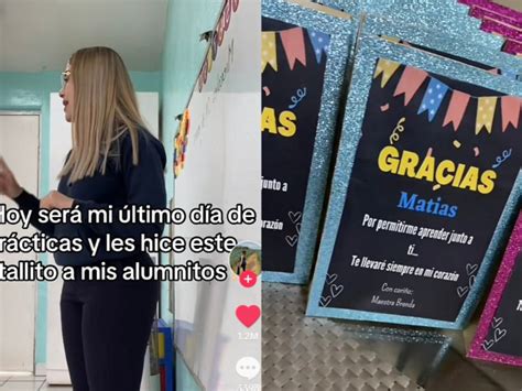 Maestra da emotivo regalo para despedirse de sus alumnos Me encariñé demasiado