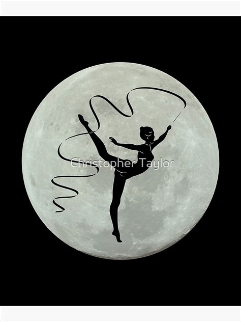 Rhythmic Moon Gymnastics Poster For Sale By Ctaylorscs Redbubble