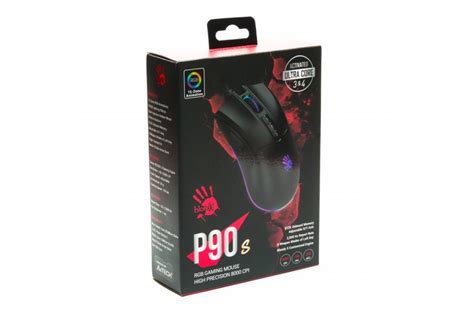 Bloody P90s (Stone Black) Игровая мышь Bloody Activated, RGB, 8000 dpi ...