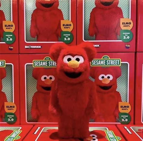 [ready Stock]bearbrick Elmo Costume Ver 2 0 400 Hobbies And Toys Toys