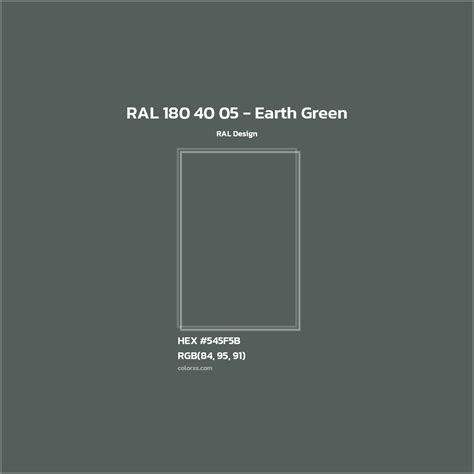 About Ral 180 40 05 Earth Green Color Color Codes Similar Colors