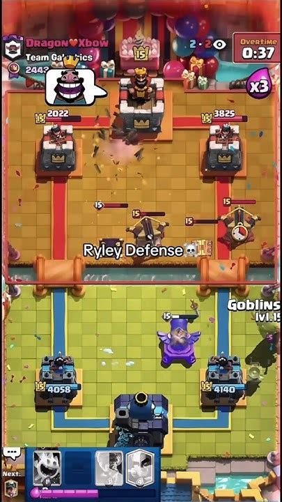 لما رايلي يدافع 👀☠️ Clashroyale Youtube