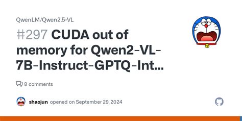 CUDA Out Of Memory For Qwen VL B Instruct GPTQ Int On RTX G
