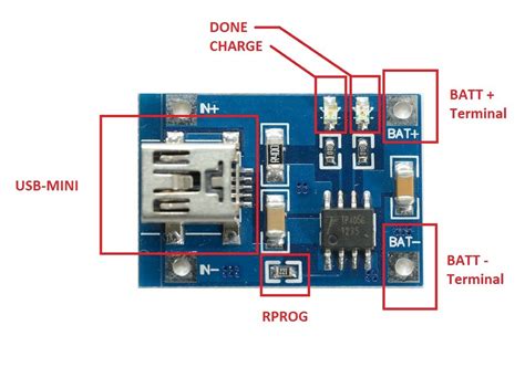 5x Módulo Carregador De Baterias De Lítio Tp4056 Arduino