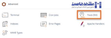 آموزش استفاده از Track DNS در سی پنل وبلاگ مشهدهاست