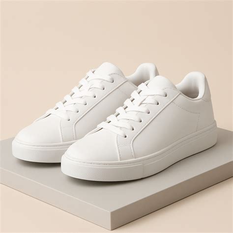 Minimalist White Nike Sneakers Freshness Advertisement Social Media Post Playground