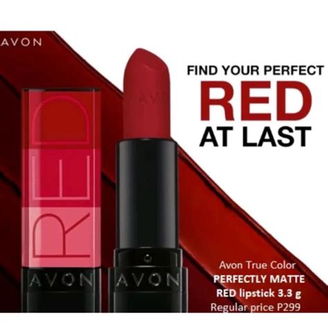 Avon True Color Perfectly Matte Red Lipstick Lazada Ph