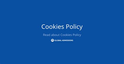 Cookies Policy Global Admissions