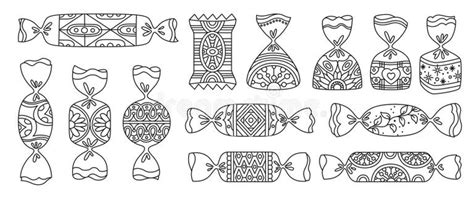 Candy Doodle Pattern Stock Illustrations 19 720 Candy Doodle Pattern
