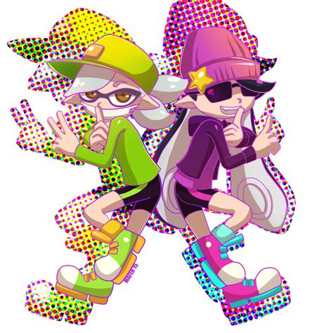 Splatoon Agent 1 And 2 By Mafer On Deviantart