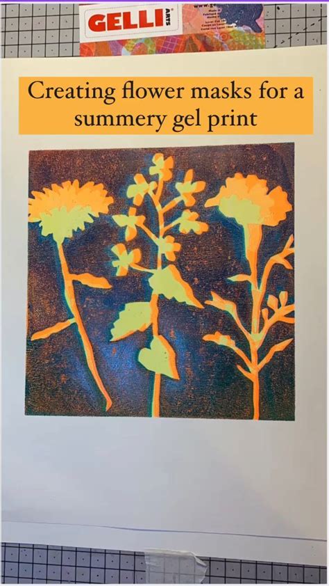 86 Monoprinting With Stencils And Masks Ideas In 2024 Gelli Arts