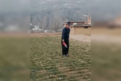 大爷地里这样子练起武术，这一招一式非常的霸气出彩一招一式武术大爷