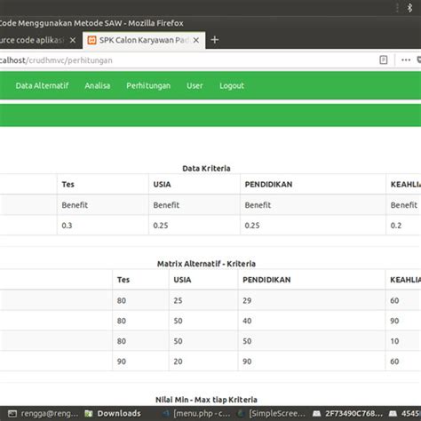 Jual Aplikasi Spk Calon Karyawan Dengan HMVC Codeigniter Metode SAW Kab Bekasi Ternak Code