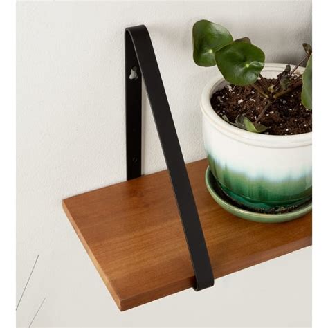 Kate And Laurel Soloman Wood 2 Piece Shelves With Metal Brackets On Sale Bed Bath And Beyond