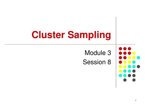 Ppt Cluster Sampling Powerpoint Presentation Free Download Id3357573