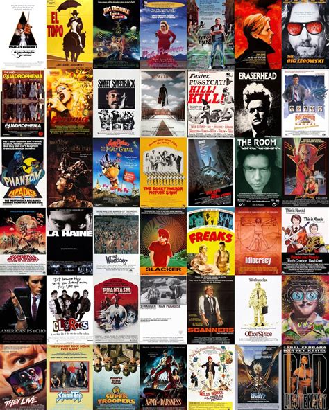 Cult Classic Movie Posters Music Wall Art Print Instant Download