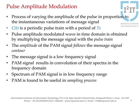 Pulse Modulation Classification And Case Study Ppt