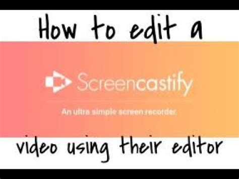 How To Edit A Screencastify Premium Feature YouTube