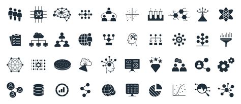 Analysis Statics Engineering Data Science And People Team Icon Set