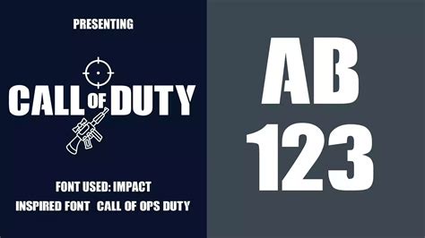 Call Of Duty Font Download Free Free Fonts Lab