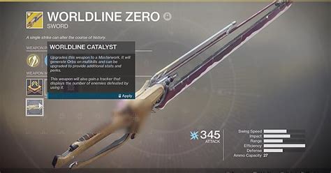 Worldline Zero Catalyst Perk Progress Album On Imgur