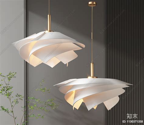 现代艺术吊灯3d模型下载【id 1130371358】 知末3d模型网