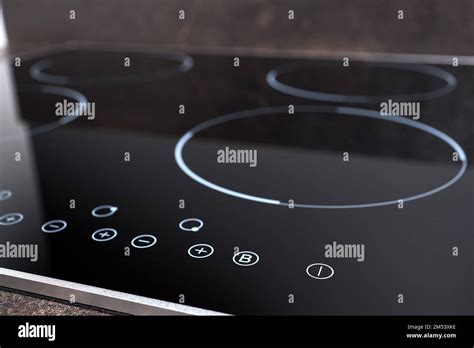 Modern Induction Electric Hob Cooker With Control Panel Buttons