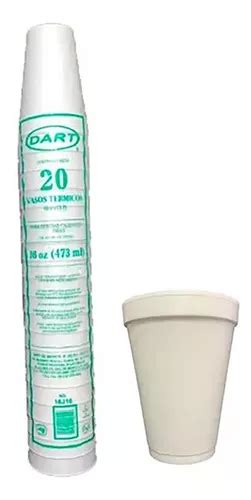 Vaso Unicel Térmico 16 Oz 20 Piezas MercadoLibre