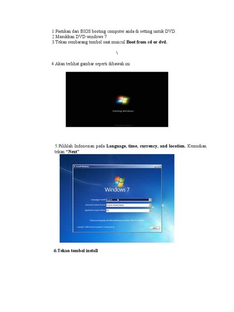 Langkah Langkah Instal Sistem Operasi Windows 7 Pdf