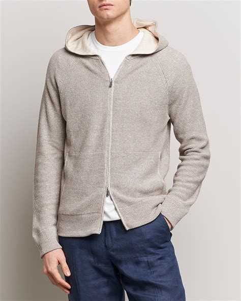 Gran Sasso Washed Linen Tee Beige At