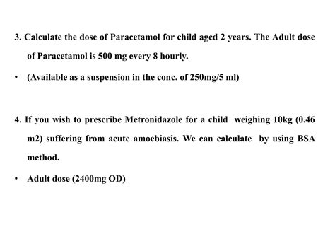Calculation Of Drug Dosage Posology Pptx