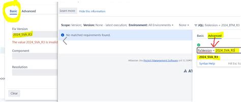 Xray Reports Fix Versions Not Populating Correct