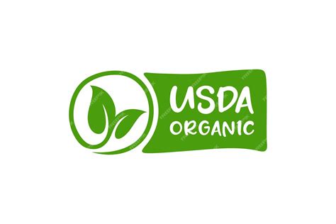 Premium Vector Usda Organic Vector Label Isolated On White Background