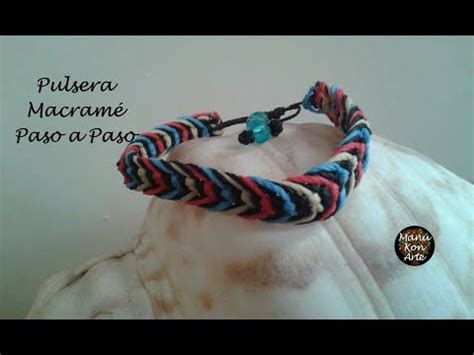 Cómo Hacer Pulsera de Macramé Paso a Paso muy Fácil How to make Easy