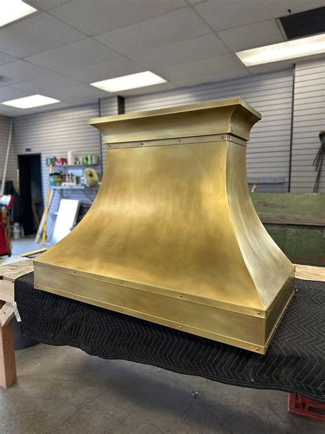 Custom Made All Brass Range Hood For Bluestar Range Brass Trims And Crown Etsy
