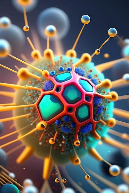 Premium Ai Image Virus Under A Microscope View
