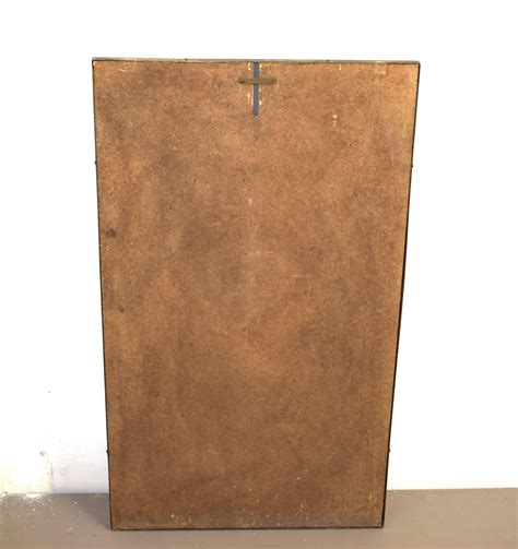 Rectangular Brass Mirror Italy 1950s For Sale At 1stdibs